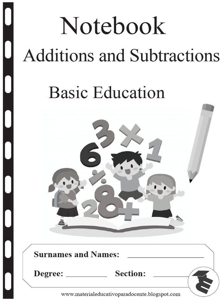 addition_and_subtraction_notebook.pdf | PDF | Arithmetic | Elementary ...
