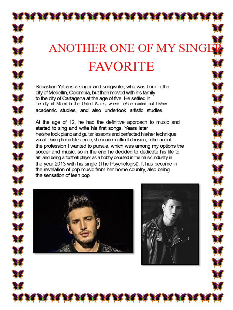 Another one of my favorite singers | PDF