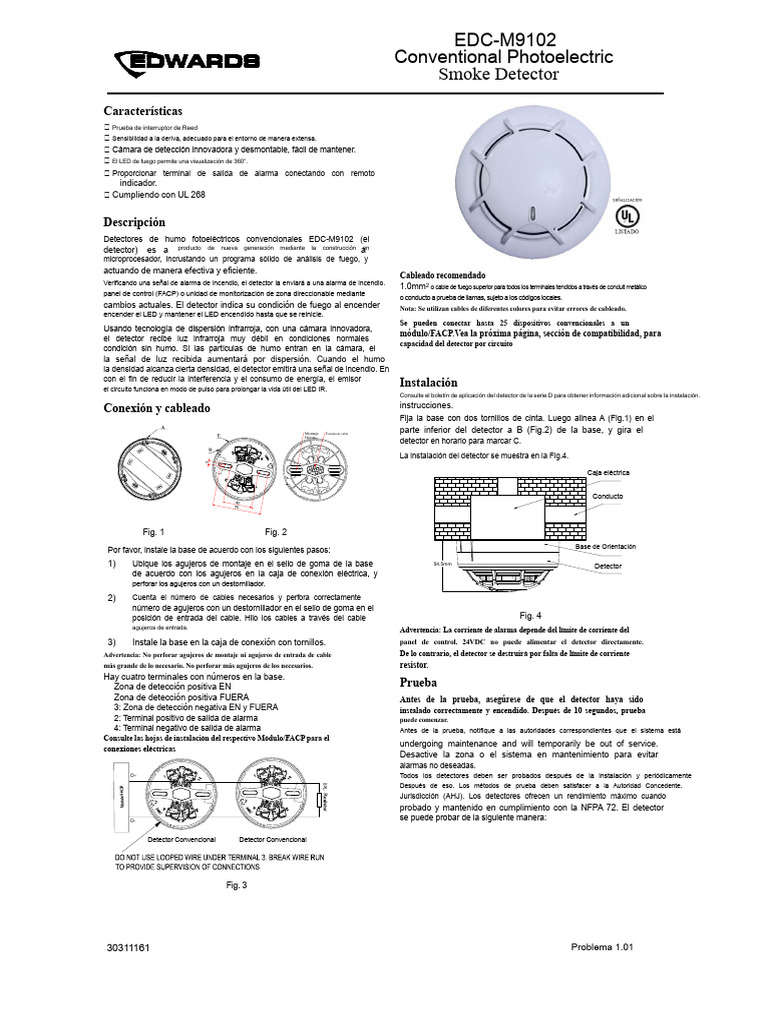 Manual Del Detector EDC-M9102 F3.780.1099ASY Edición 1.01 | PDF | Diodo ...