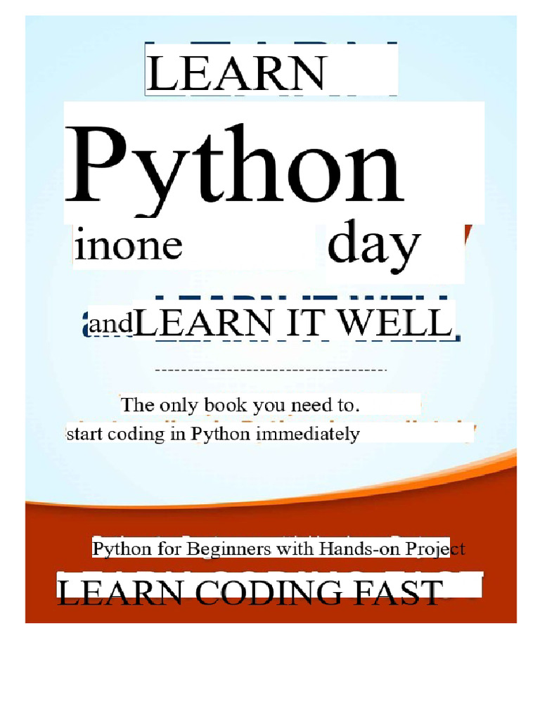 t Learn Python in One Day by Jamie Chan (z-lib.org) (2) | PDF | Control ...
