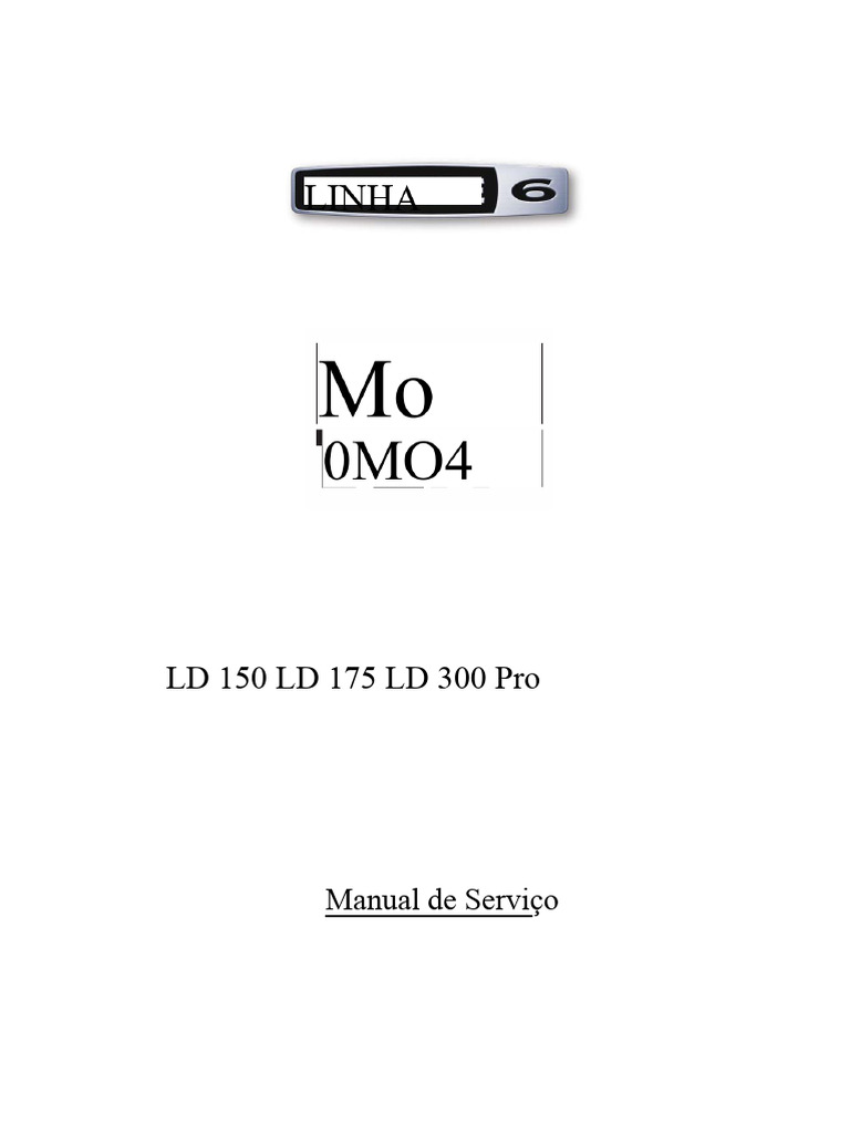 Manual de Serviço Pro Line 6 Low Down LD150, 175, 300 | PDF ...