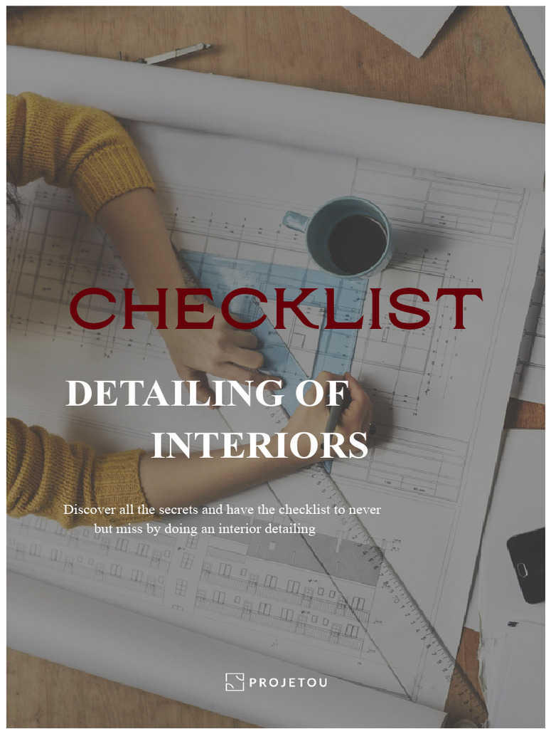 Interior Detailing Guide Checklist | PDF | Technical Drawing | Drawing