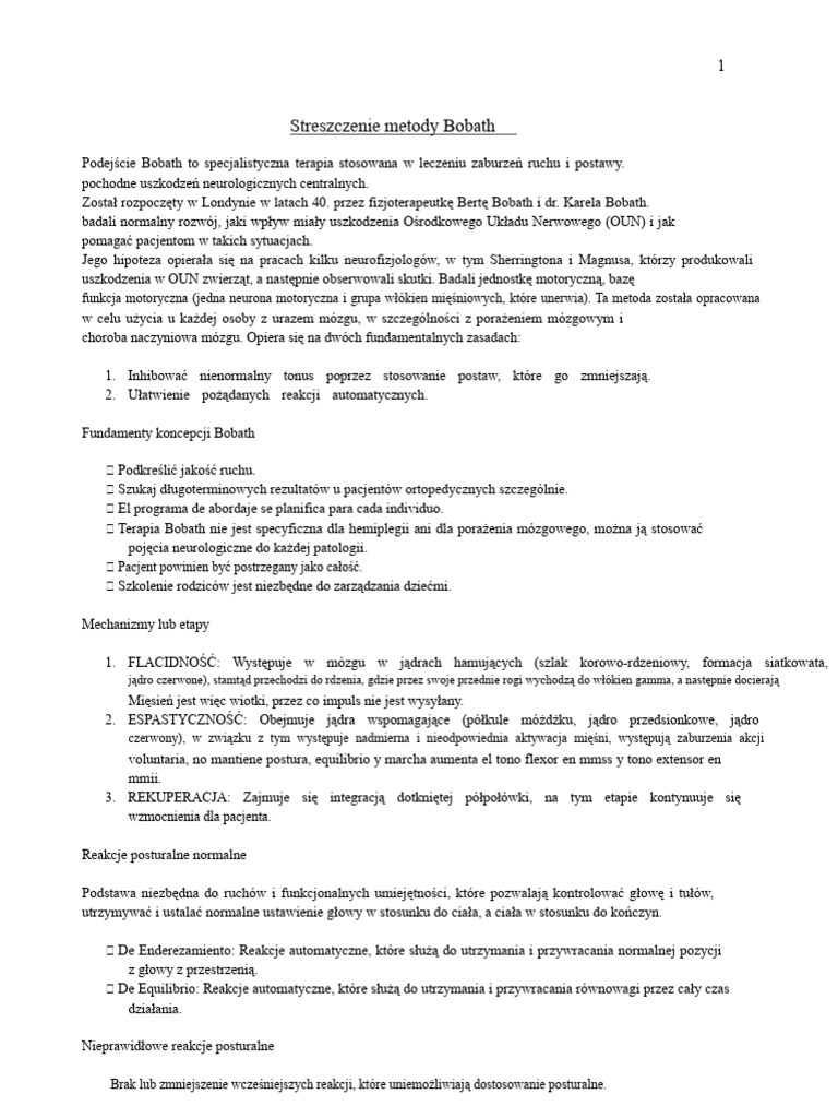 METODA BOBATH | PDF