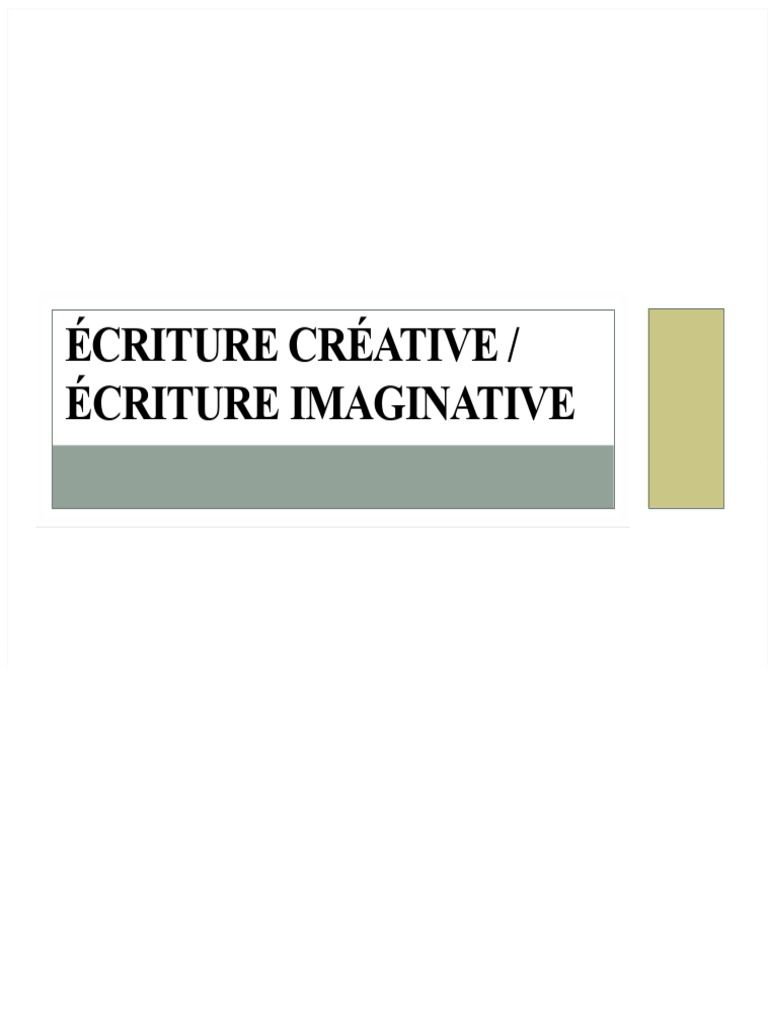Guide complet sur l'écriture créative | PDF | Poésie | Haïku