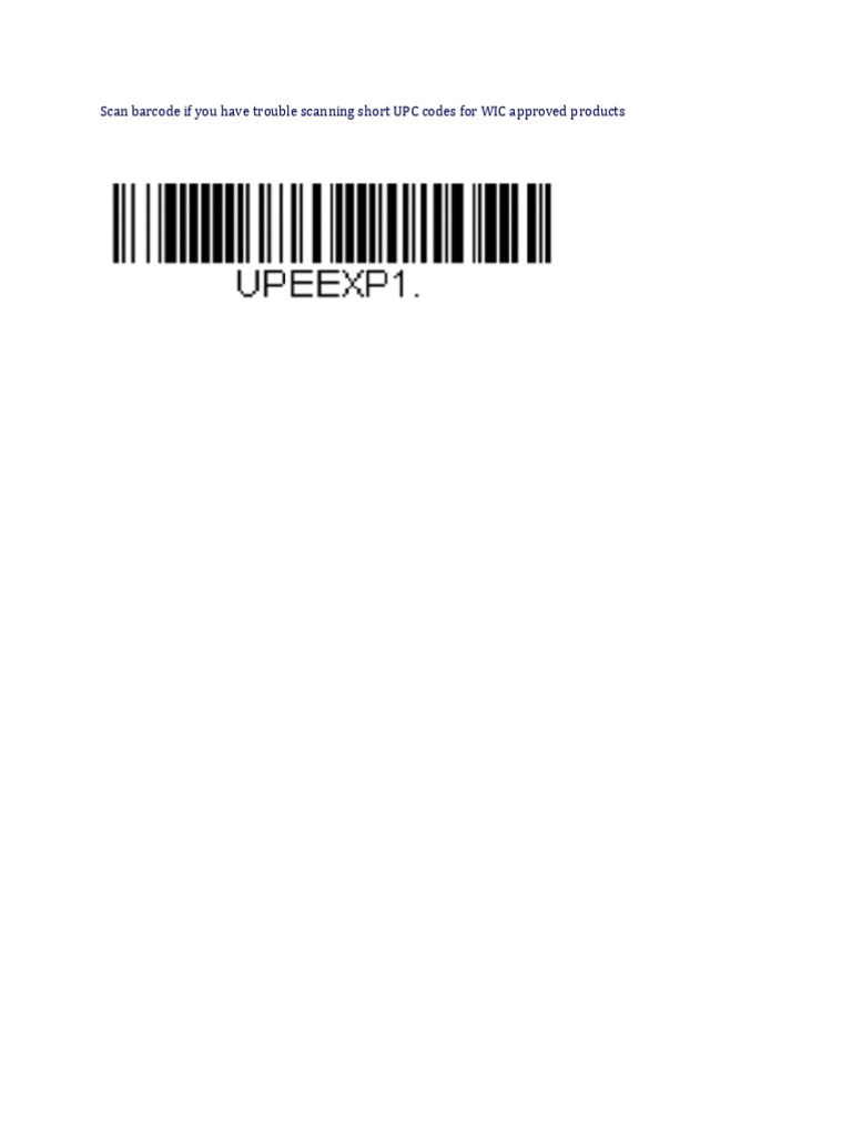 Short Up c Barcode | PDF