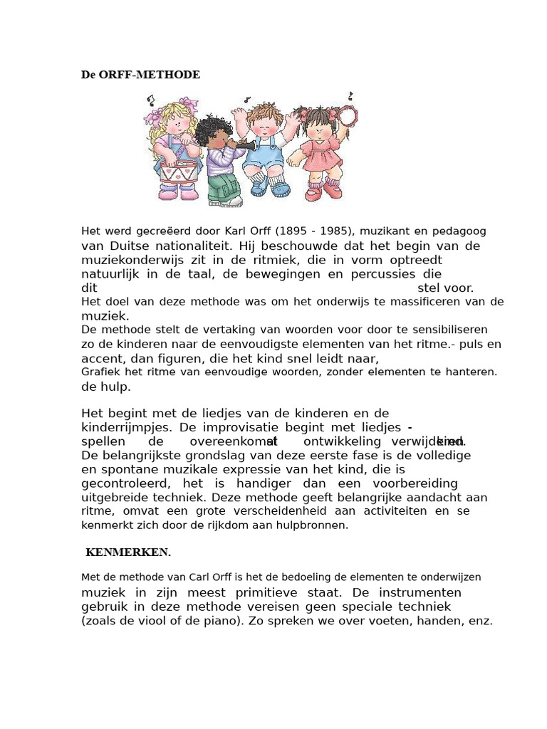 De ORFF-METHODE | PDF
