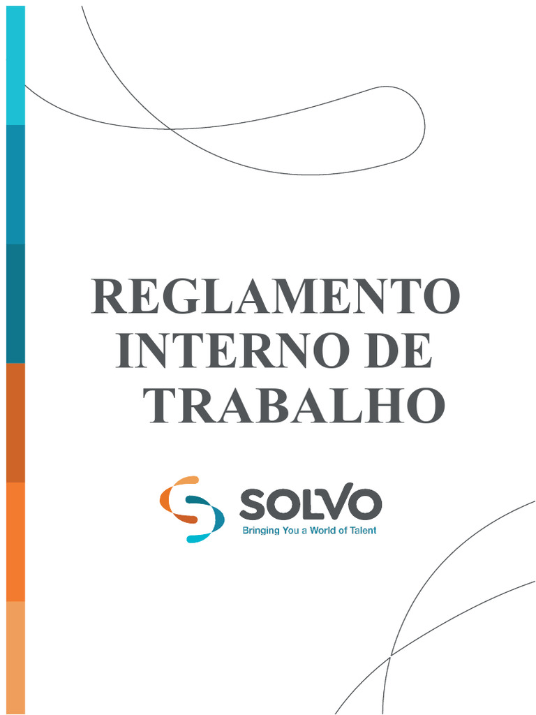 REGULAMENTO INTERNO DE TRABALHO - SOLVO SAS | PDF | Férias trabalhistas ...