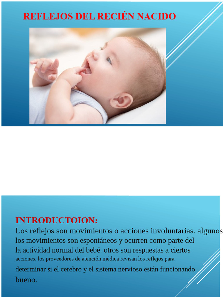 Reflejos Neonatales Esenciales | PDF