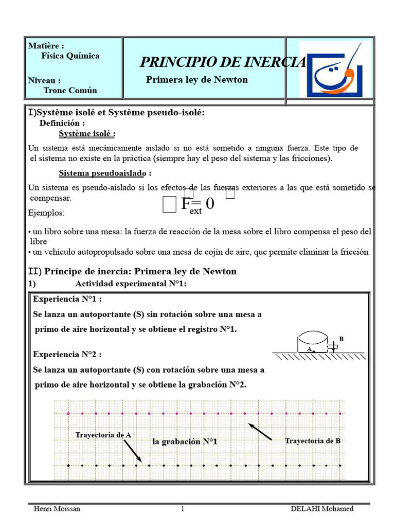 el-principio-de-inercia-curso-2 | PDF | Las leyes del movimiento de ...