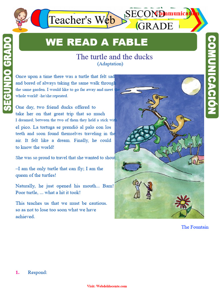 The Fables For Second Grade of Primary School | PDF