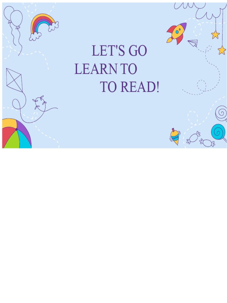 Let's Learn to Read (2) | PDF | Applied Linguistics | Pedagogy