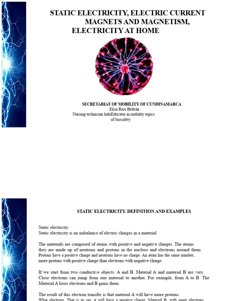 static electricity | PDF | Magnetic Field | Magnet