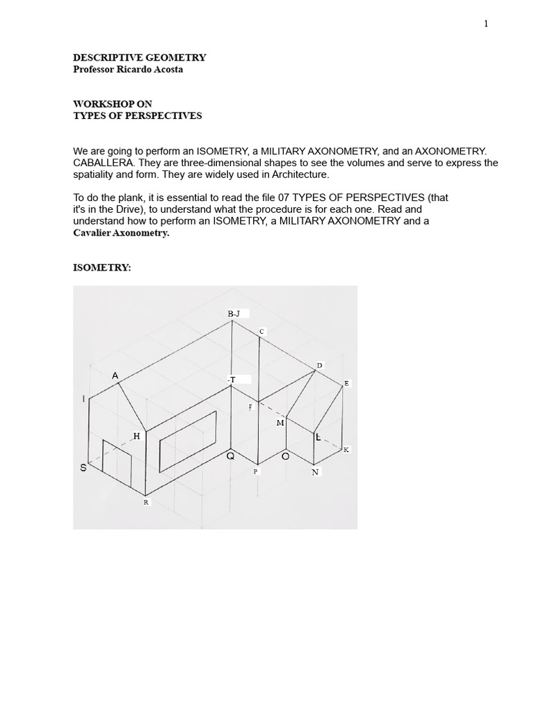 Types of Perspectives in Geometry | PDF