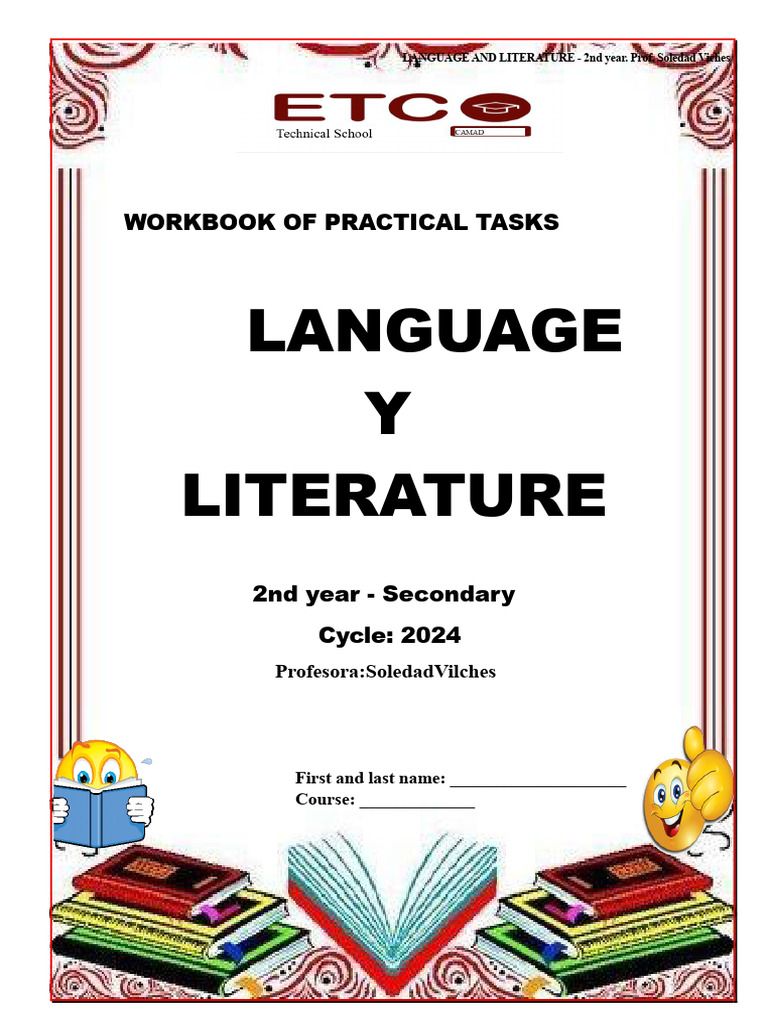 NOTEBOOK Language and Literature 2nd year | PDF | Ellipsis | Migraine