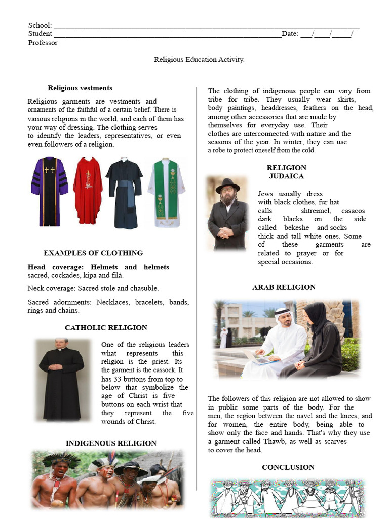 Overview of Religious Garments and Vestments | PDF | Clothing | Priest
