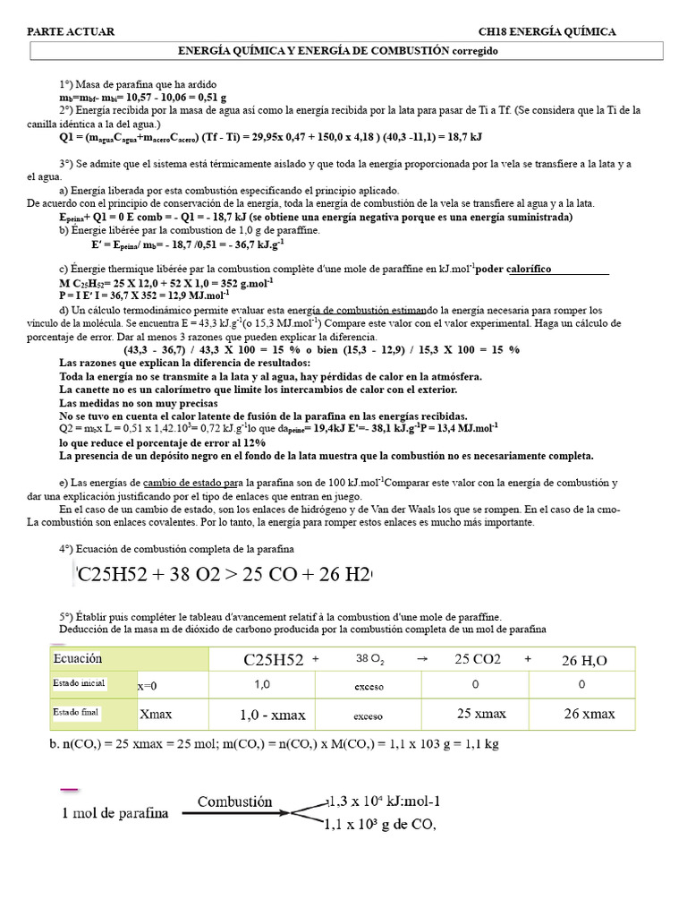 1s Ch19 Tp Combustión Corregido | PDF | Calor | Combustión