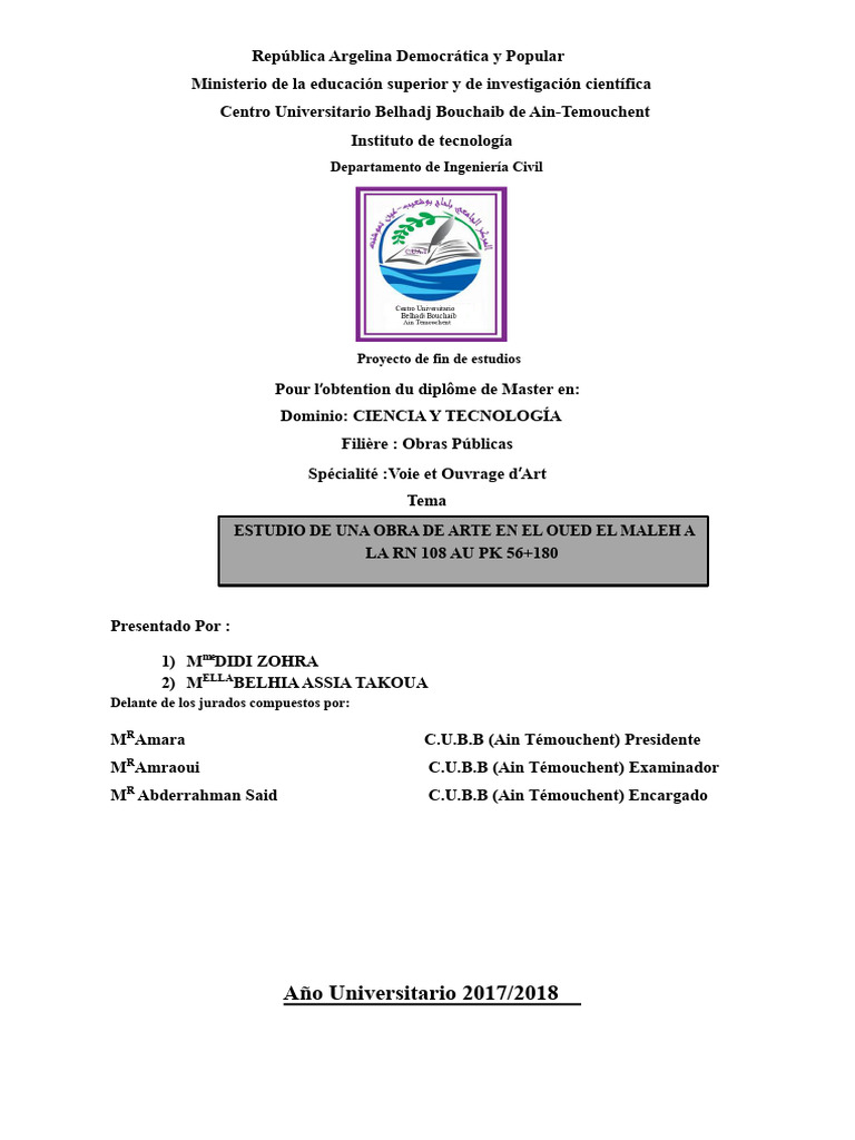 Estudio de una Obra de Arte | PDF | Puente | Viga (Estructura)