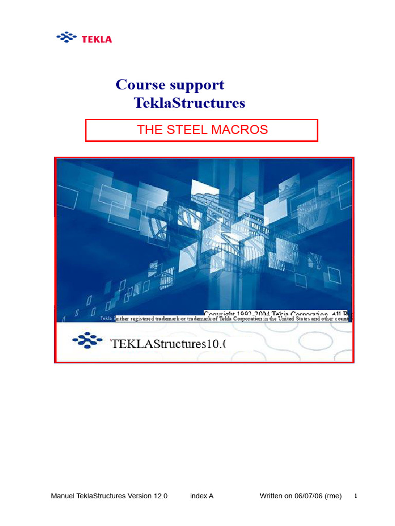Tekla Structures Steel Macros Guide | PDF | Beam (Structure) | Welding
