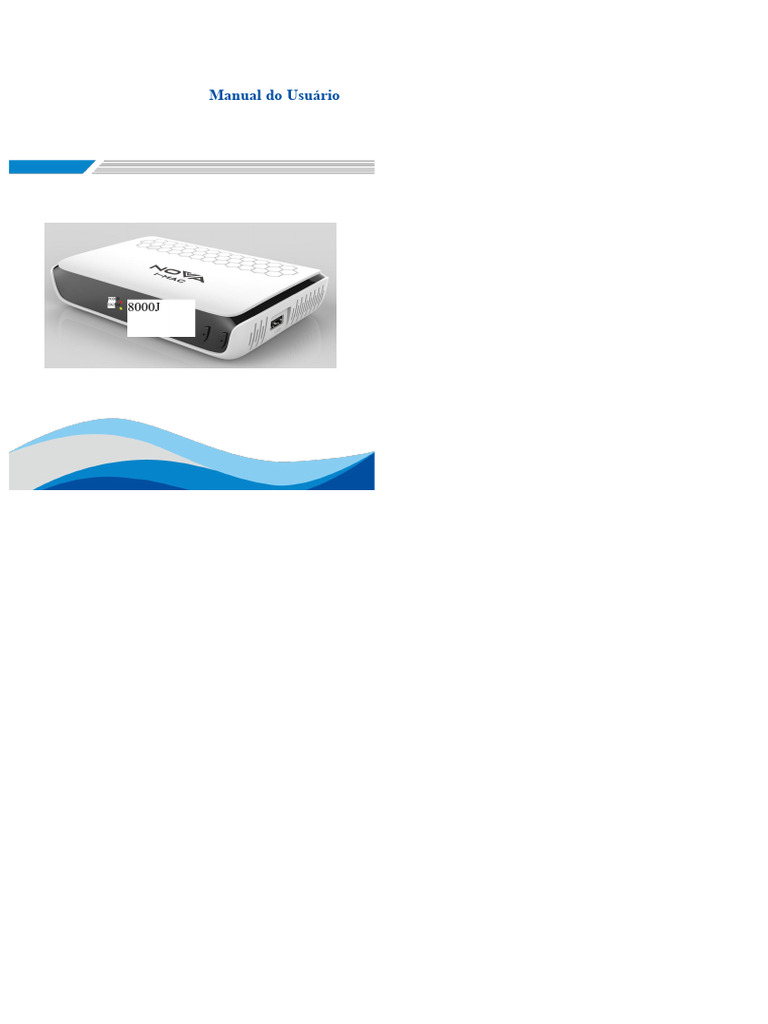 GX6621_DVBS2_NATURE_141_I-MAC_Manual do usuário | PDF | HDMI | USB