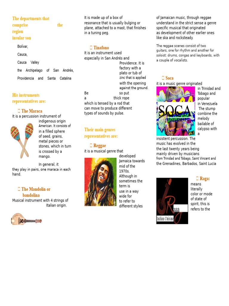 Overview of Caribbean Music Genres | PDF | Reggae | Musicology