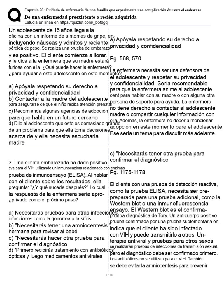 Capítulo 20 Cuidado de enfermería de una familia que experimenta una complicación del embarazo ...