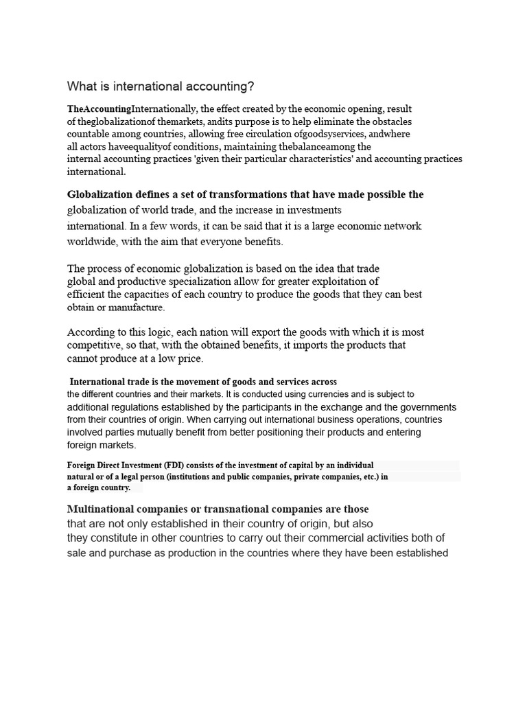 Understanding International Accounting Standards | PDF | International ...