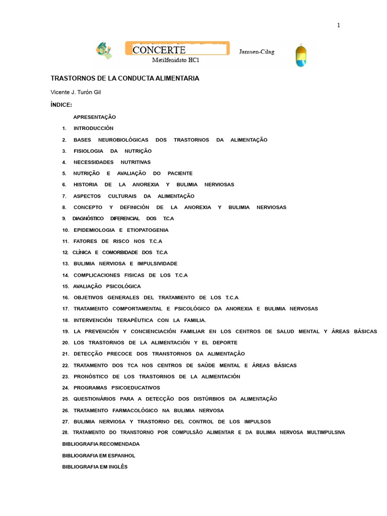 Anorexia e Bulimia Nervosa - Vicente J. Turón Gil | PDF | Bulimia ...