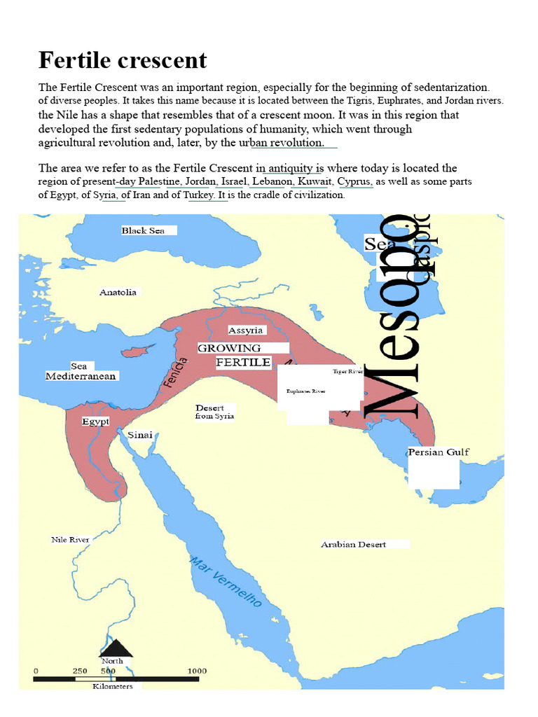 Fertile Crescent: Cradle of Civilization | PDF | Fertile Crescent