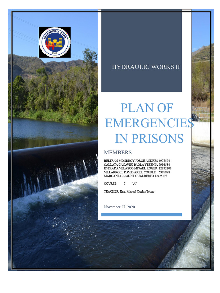 Emergency Plan for Dams | PDF | Dam | Emergency Management