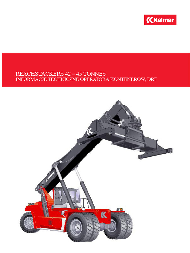 Wózek widłowy Kalmar Reach Stacker | PDF