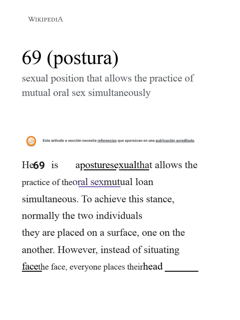 69 (Position) - Wikipedia, The Free Encyclopedia PDF | PDF
