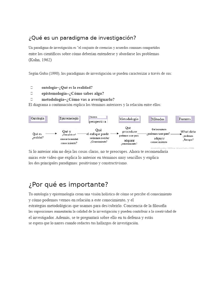 ¿Qué Es Un Paradigma de Investigación? | PDF | Paradigma | Pragmatismo
