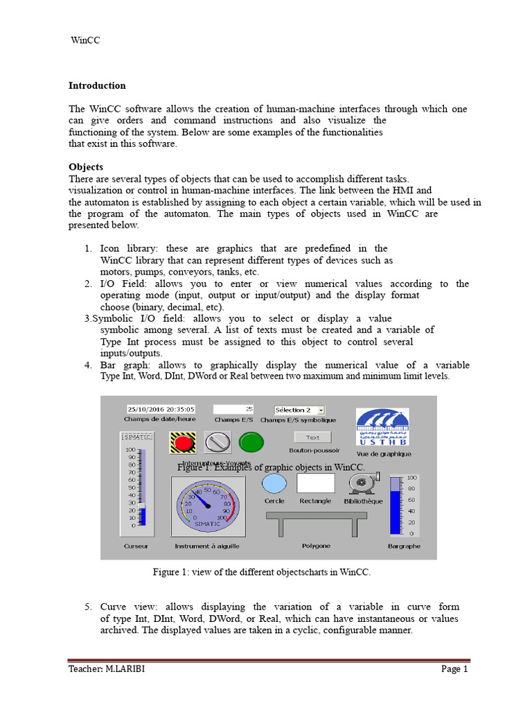 Chapter IV Supervision Via WinCC | PDF | User Interface | Graphical ...