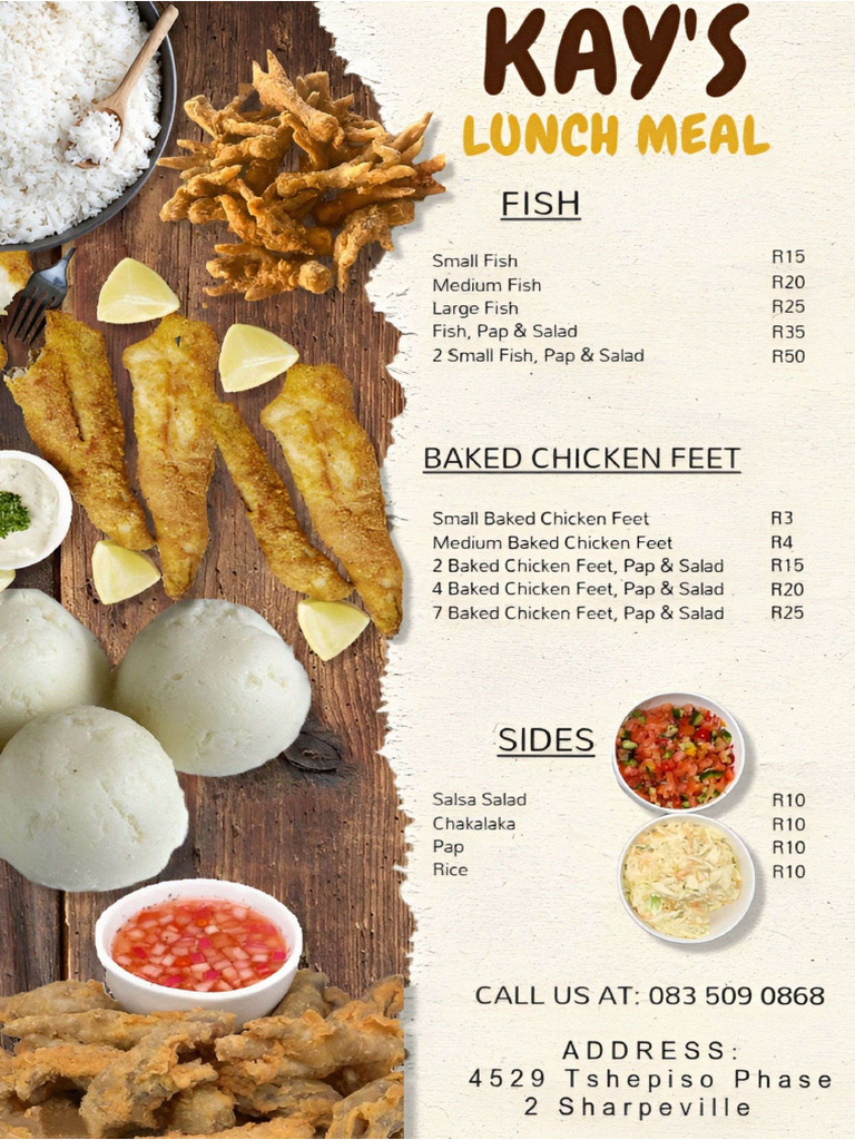 Kay's Lunch Meal Menu.. | PDF