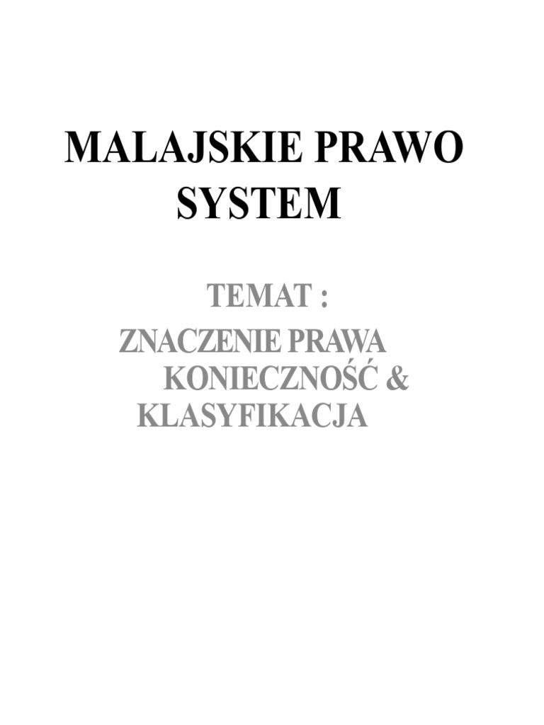 Ppt2-Znaczenie klasyfikacji prawa-wykładowca | PDF