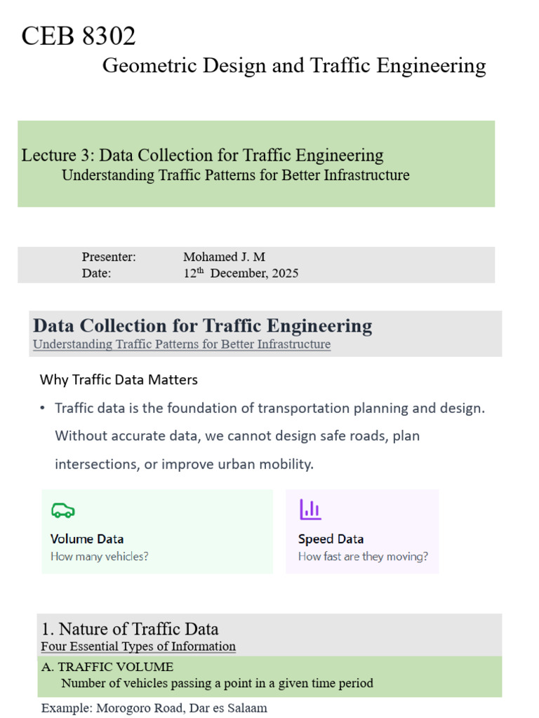 Traffic Data Collection Techniques | PDF | Traffic | Unmanned Aerial ...