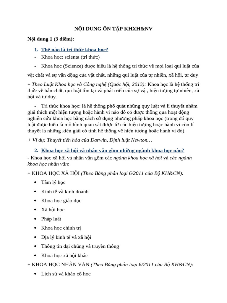 Đề cương Nhập môn | PDF