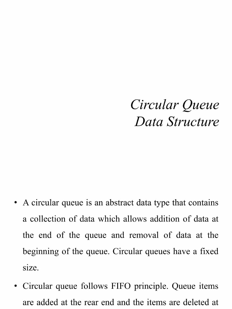 Circular Queue | PDF