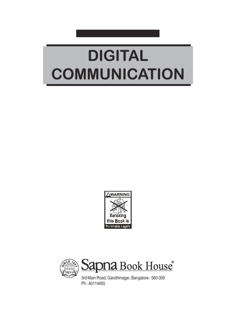 Digital Communication | PDF | Discrete Time And Continuous Time | Fiber ...