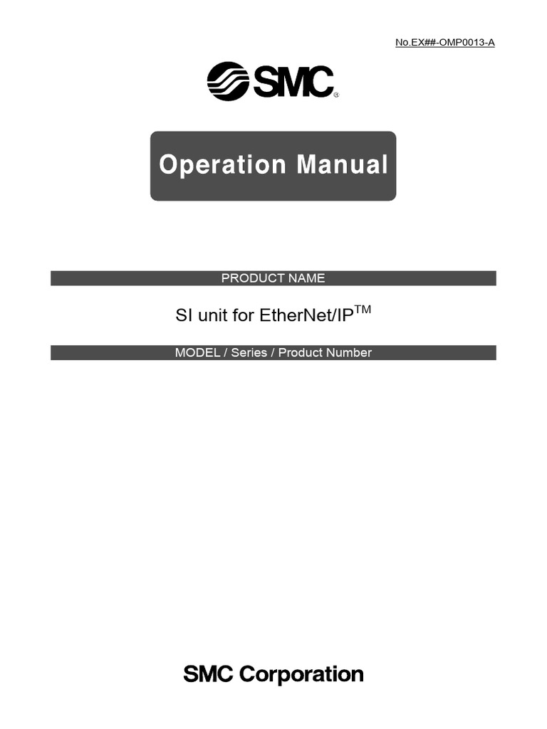 EtherNet/IP SI Unit Manual EX260 Series | PDF | Electrical Connector ...