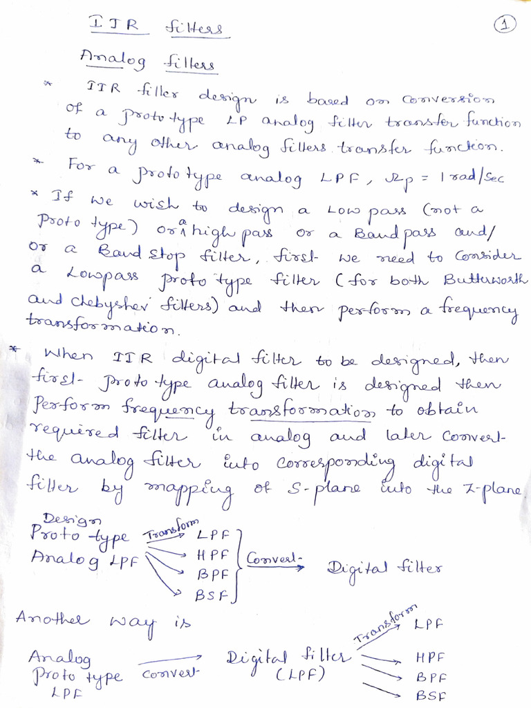 Signal Processing Unit 5 - IIR Filters | PDF