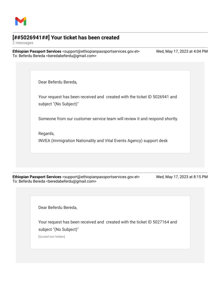 Gmail - (##5026941##) Your Ticket Has Been Created | PDF