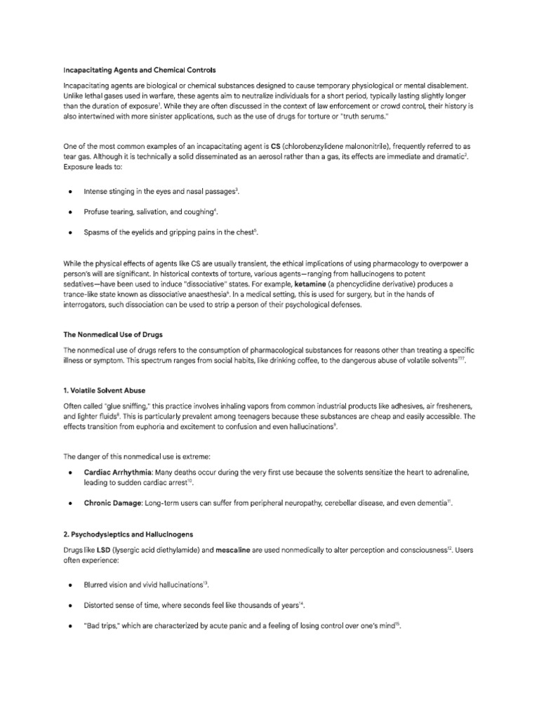 Incapacitating Agent | PDF