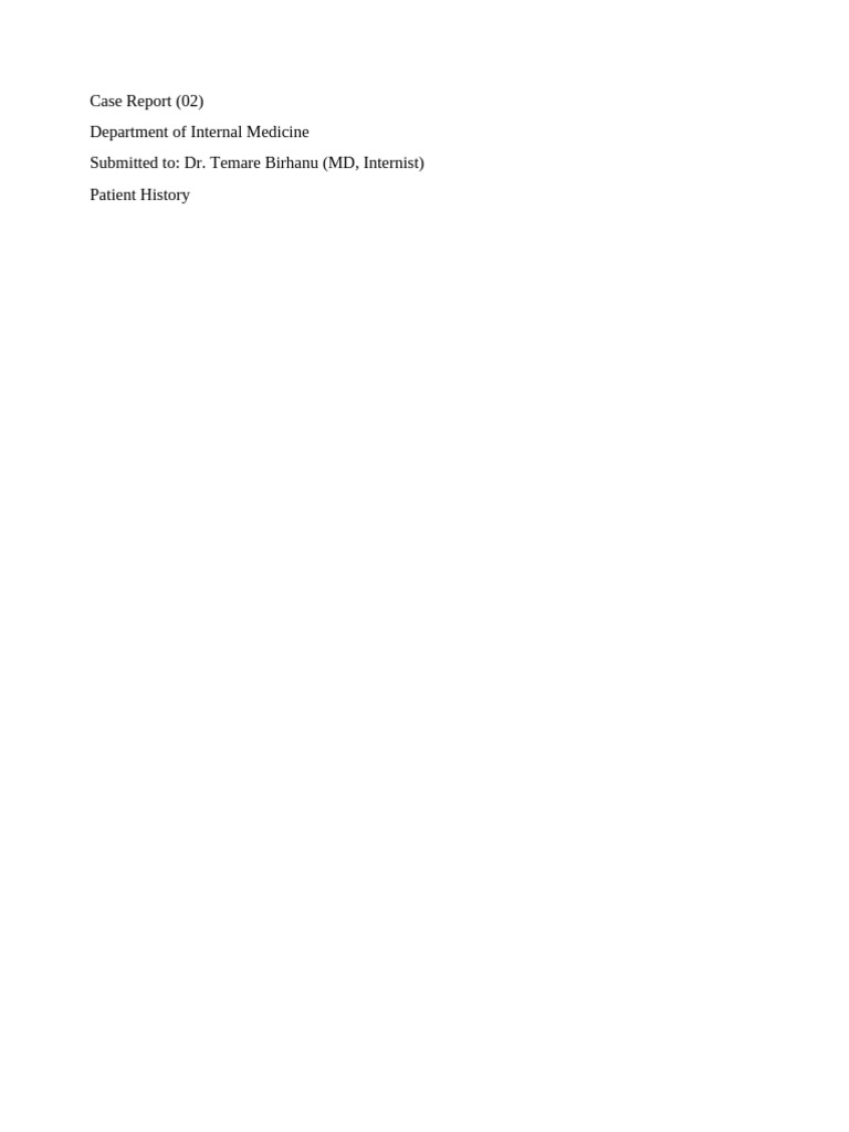 Nephrology Case Report: 68-Year-Old Male | PDF | Blood Pressure | Human ...