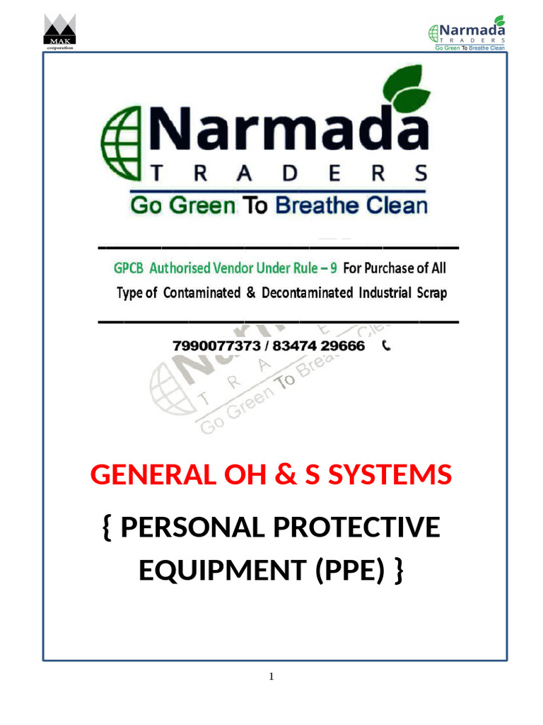 09-Personal Protective Equipment Ppe | PDF | Personal Protective ...