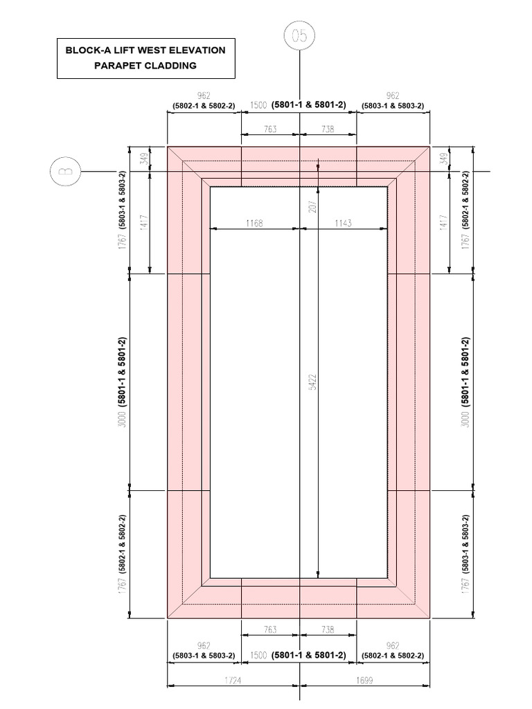 Block A Lift West Elevation Cladding | PDF