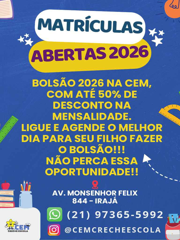 Panfleto Escola CEM 14x20 | PDF