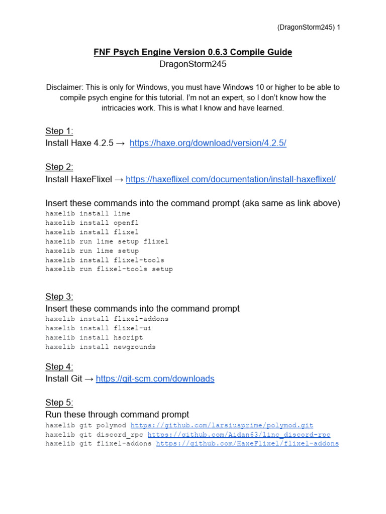 FNF Psych Engine 0.6.3 Compilation Guide | PDF | Software Development ...