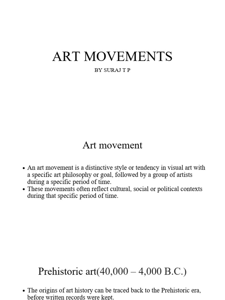 Overview of Major Art Movements | PDF | Baroque | Renaissance