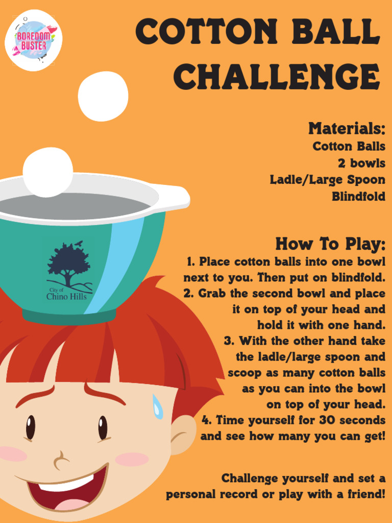 Cotton Ball Challenge (GAME) | PDF